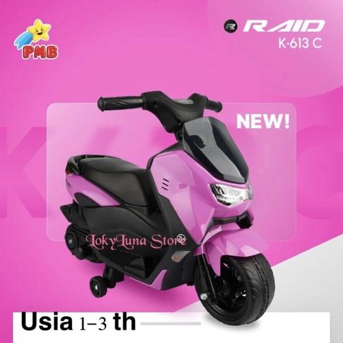 Jual Motor Aki Mainan Anak Raid K613C Nmax Mini PMB - Pink - Jakarta ...