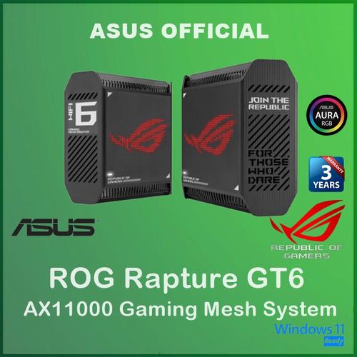 Promo ASUS ROG Rapture GT6 Gaming Mesh System / Router Gaming Asus ROG ...