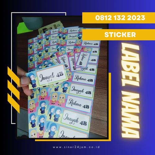 Jual Sticker Label Nama Anak Lucu/Label Nama Custom/Sticker Buku ...