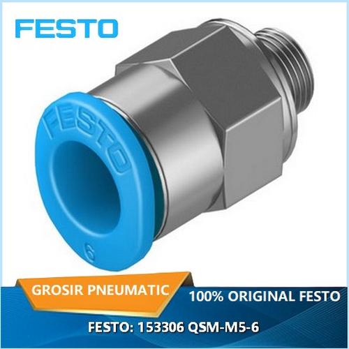 Jual FESTO 153306 QSM-M5-6 Push-in fitting - Kab. Tangerang - GROSIR PNEUMATIC | Tokopedia