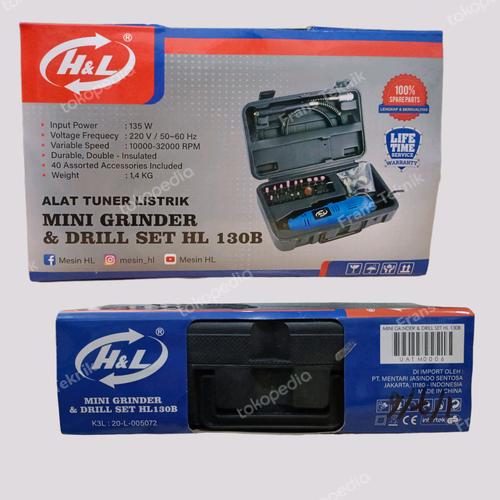Jual Mini Grinder Tuner H&L Gerinda Tangan Set Multifungsi HL-130B ...