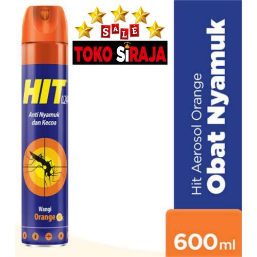 Jual HIT AEROSOL 600 ML ORANGE / HIT SPRAY OBAT NYAMUK SEMPROT HIT ...