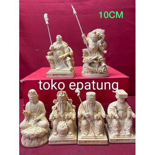 Jual patung Dewa / Pajangan Rupang - kayu - 4 inch / 10 cm - kwan kong ...