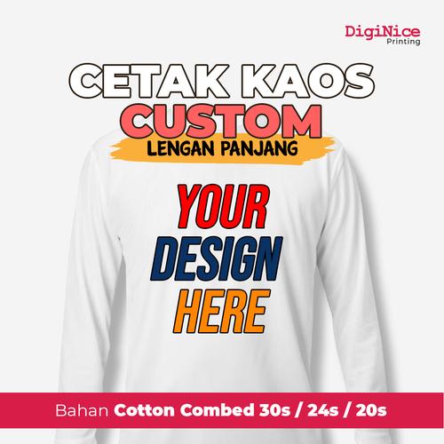 Promo Kaos Custom Sablon Satuan Full Colour - Lengan Panjang - Kaos ...