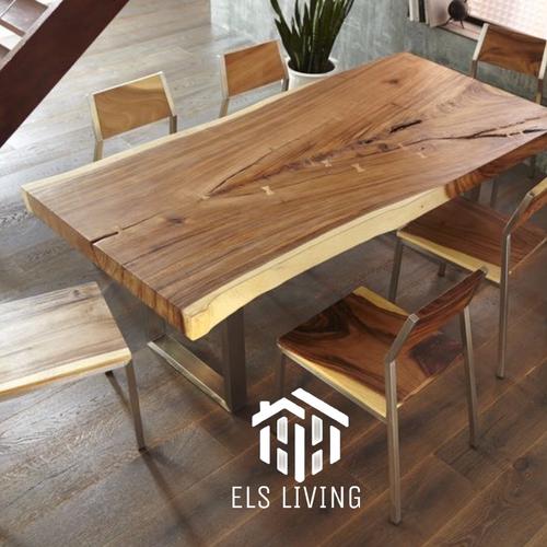 Jual SET DINING TABLE KAYU TREMBESI KURSI 6 INDUSTRIAL MEJA UKURAN ...