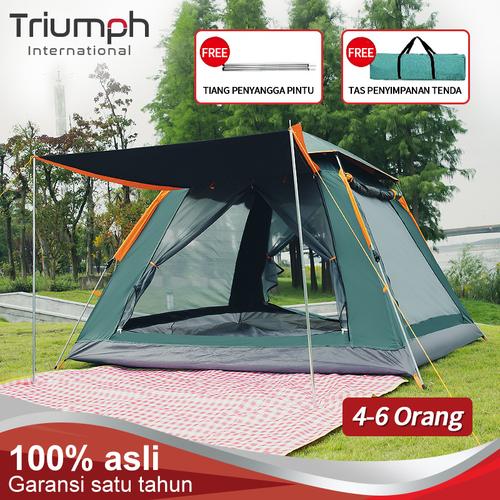 Jual Tenda Camping 4-6 Orang Portable Waterproof Camping Tent Ruang ...