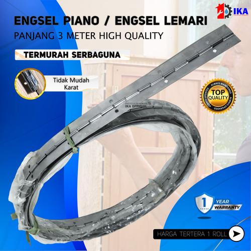 Jual Engsel Piano 3mtr x 3cm ENGSEL PANJANG METERAN LEMARI PER 3 METER ...