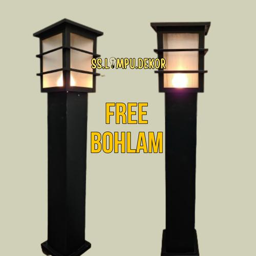 Jual Lampu Taman Tiang Standing Minimalis outdoor kotak waterproof ...