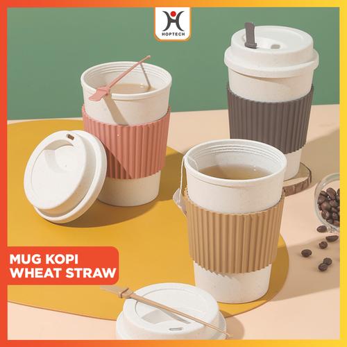 Jual Wheat Straw Mug Kopi / Mug Praktis / Mug Minuman Dingin / Mug ...