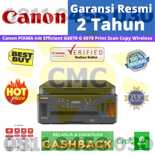 Jual Canon PIXMA Ink Efficient G6070 G 6070 Print Scan Copy Wireless ...