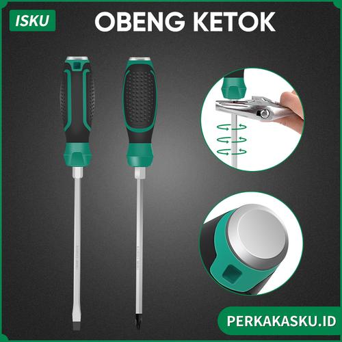Promo ISKU Obeng Ketok Set Plus Minus Obeng Magnet Ketok Obeng Impact ...