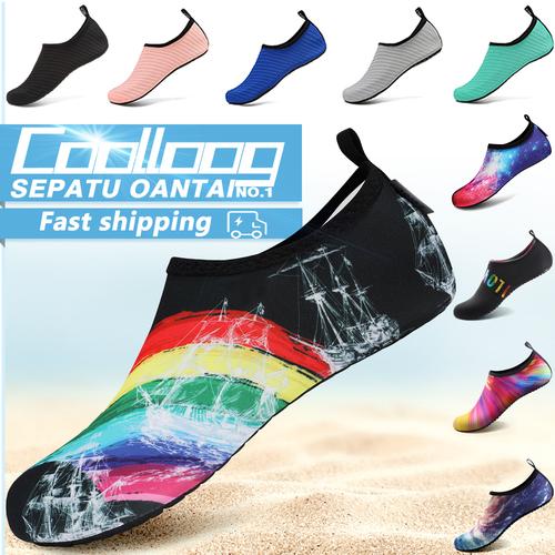 Jual Sepatu Pantai/Snorkling/Diving/Sol karet/Aqua shoes - Hitam, 36/37 ...