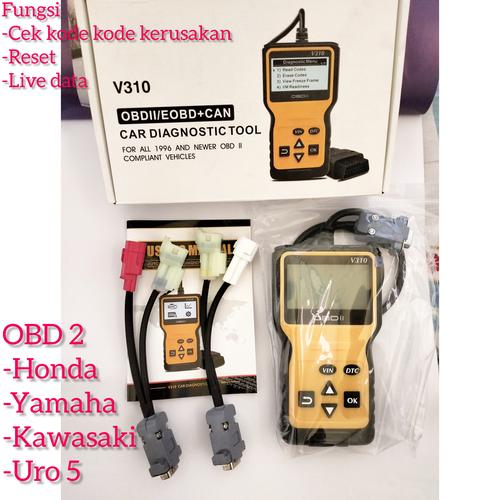 Jual Scanner OBD 2 Honda Yamaha Kawasaki Reset - OBD 2 versi HP - Kab ...