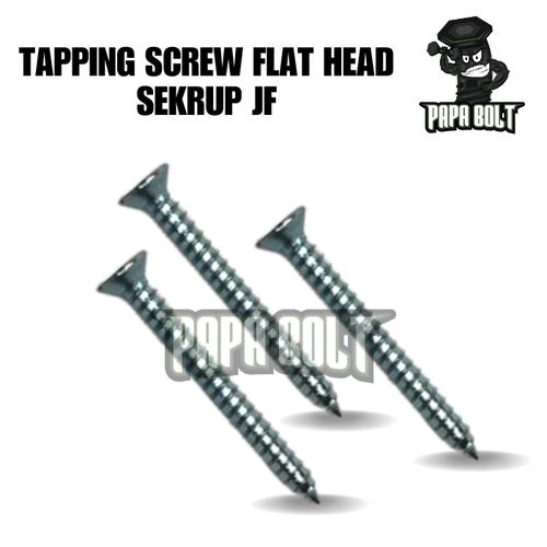 Jual Tapping Screw Flat Head / Skrup JF / Baut Sekrup #6 x 3/8 - 2" - #6x3/8" - Kota Surabaya ...