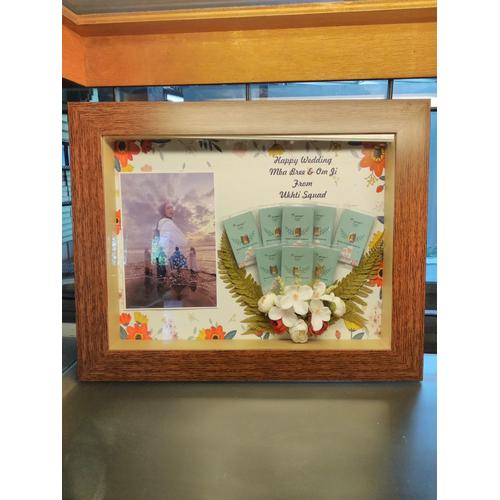 Promo CUSTOM FRAME/FIGURA 3D DEKORASI BUKET BUNGA RUSTIC VINTAGE UNTUK ...