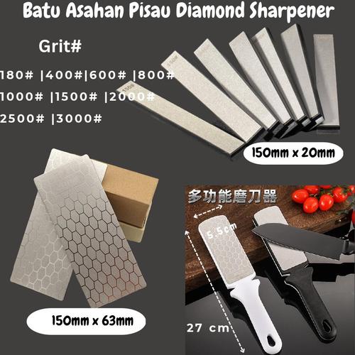 Jual batu asah asahan pisau gunting diamond sharpening plate ...