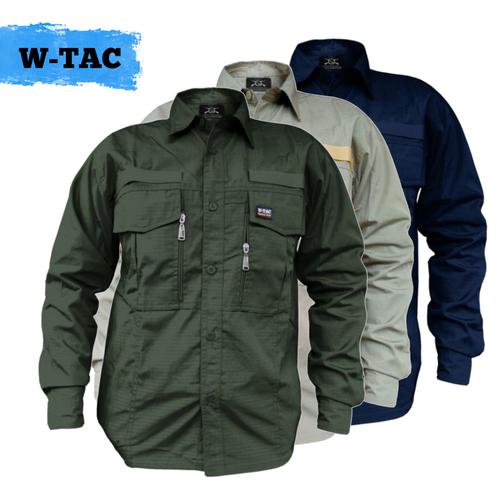 Jual KEMEJA TACTICAL W-TAC LENGAN PANJANG / BAJU TACTICAL LAPANGAN PDL ...
