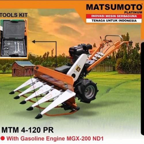 Jual MESIN TRAKTOR PANEN PADI MTM 4-120 PR PADDY REAPER MATSUMOTO ...