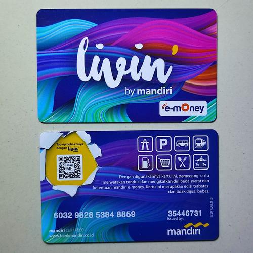 Jual kartu emoney etoll card mandiri original Limited edition Livin E ...