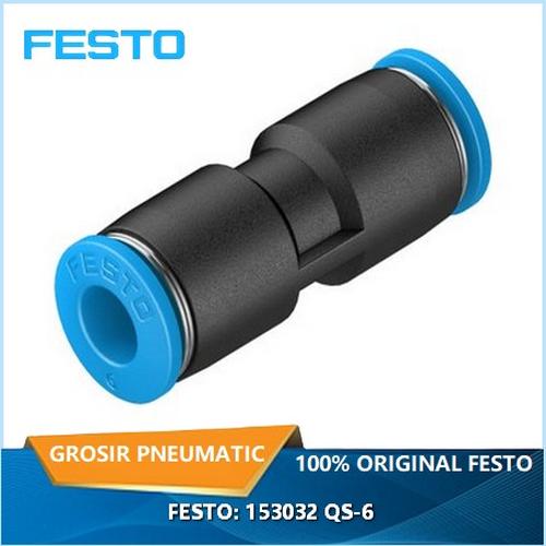 Jual FESTO 153032 QS-6 Push-in connector - Kab. Tangerang - Grosir Pneumatik | Tokopedia