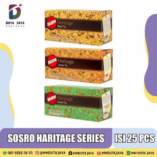 Jual Sosro Heritage Series Teh Celup Jasmine Tea, Black Tea, Green Tea ...