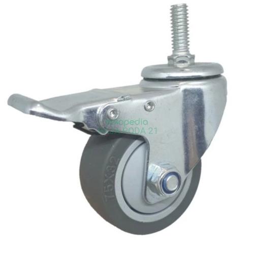 Jual RODA ABU-ABU TPR MEDIUM DUTY 3"INCH(BAUT/REM) - Jakarta Barat ...