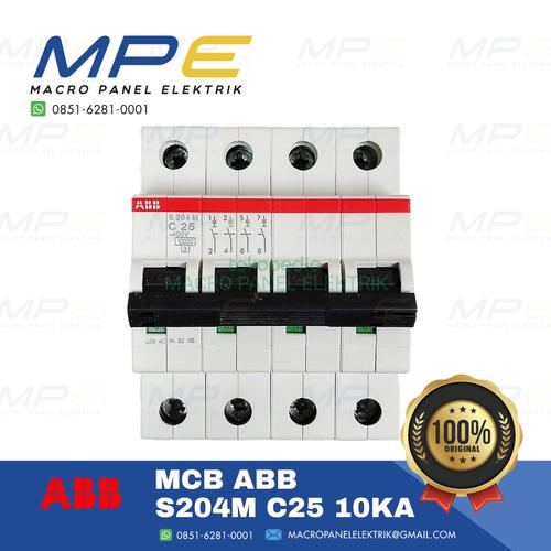 Jual MCB ABB S204M C25 / MCB ABB S204 M 4P 25A 10kA Original SNI - Jakarta Pusat - MACRO PANEL ...
