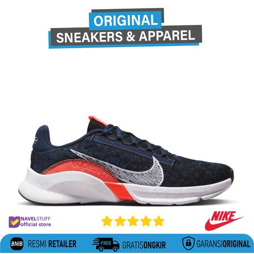 Jual NIKE SuperRep Go 3 Flyknit Nex Collage Navy/White/Black/Bright ...