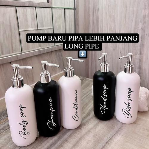 Jual BOTOL HITAM PUTIH N24 DOFF 500ML STIKER SILVER LUXURY LONGPIPE ...