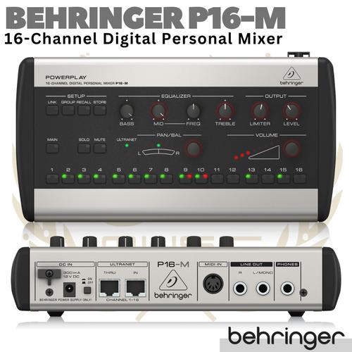 Promo BEHRINGER POWERPLAY P16-M 16 Channel Digital Personal Mixer ...