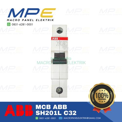 Jual MCB ABB SH201L C32 1P 32A 4,5kA SH 201L 1 Pole 1 Phase 4,5 kA Original - Jakarta Pusat ...