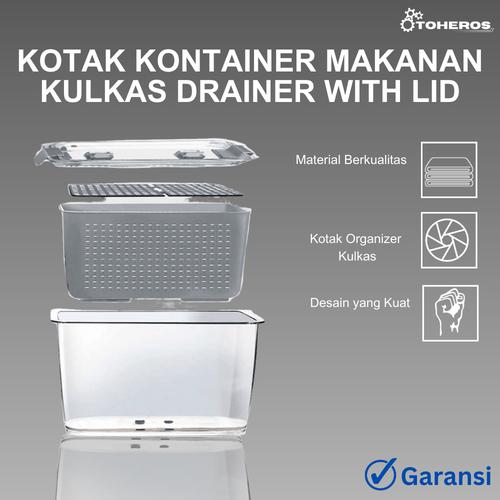 Jual Kotak Kontainer Plastik Makanan Food Storage Containers Drainer ...
