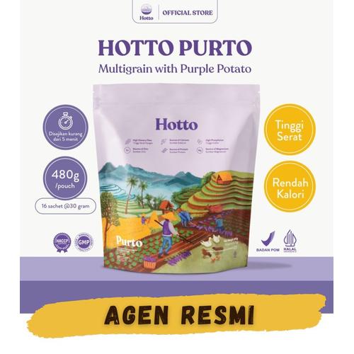 Jual Hotto Purto Pouch (16 sachet) Multigrain with Purple Potato - Kota ...