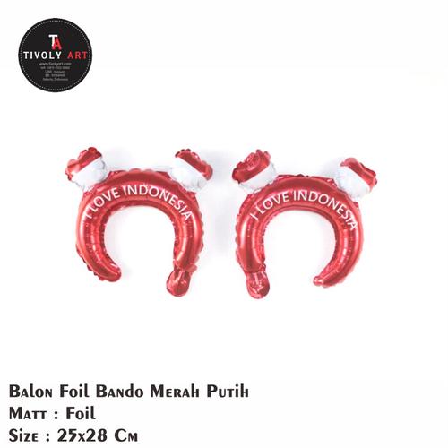 Jual Balon Foil BANDO Merah Putih | Balon Merah Putih | Balon Bando HUT ...