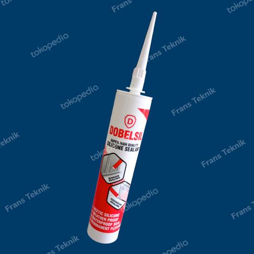 Jual Lem Sealent Silicon Dobelsil / Lem Botol Lem Kaca Bening Hitam ...
