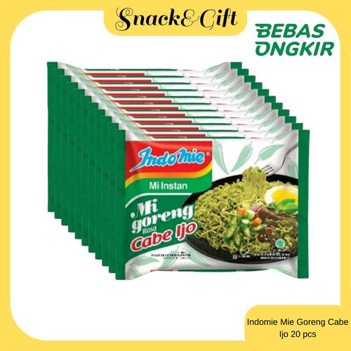 Jual Indomie Goreng Cabe Ijo 20 Pcs - Kota Bandung - Snack&Gift | Tokopedia