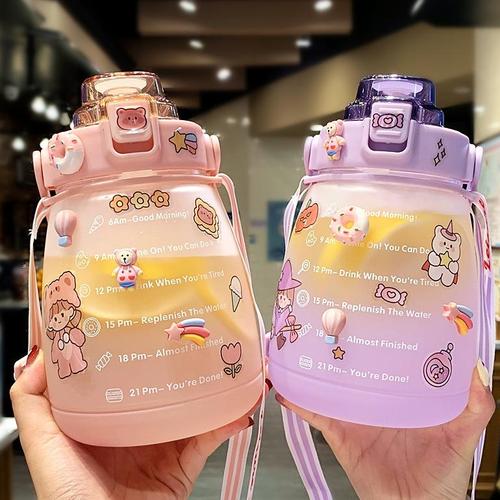 Jual Botol Minum Gemoy,Botol Viral Motivasi Warna Kapasitas 1300ML Ada ...