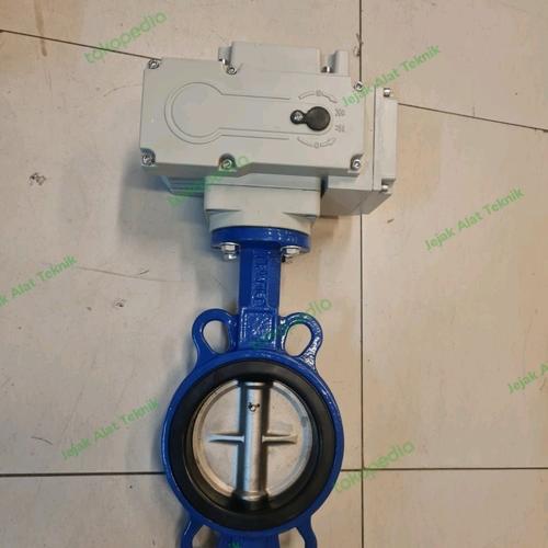 Jual butterfly valve elektrik 6" inch actuator motorise electric ...