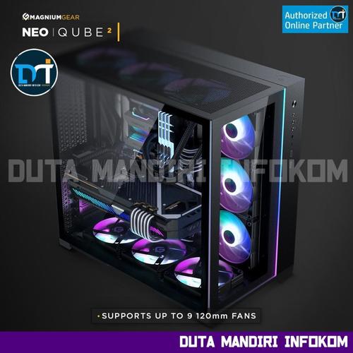 Promo MagniumGear Neo Qube 2 - Tempered Glass Mid-Tower E-ATX Gaming ...
