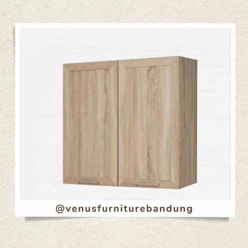 Jual Kitchen Set atas 2 pintu coklat muda minimalis coklat muda vr ...