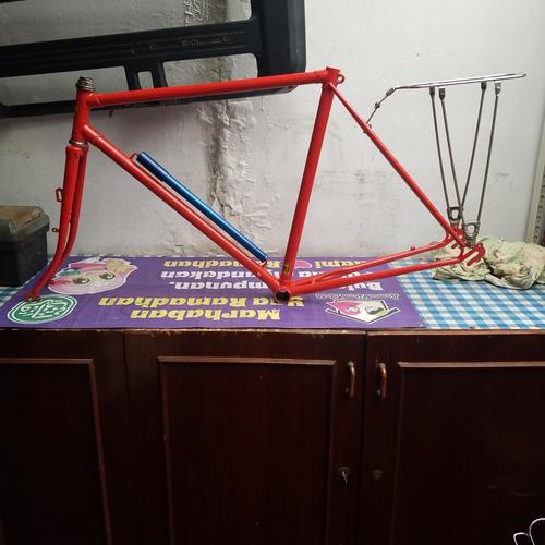 Jual Frameset sepeda balap 27 Deki Panther japan jepang jadul plus rak ...