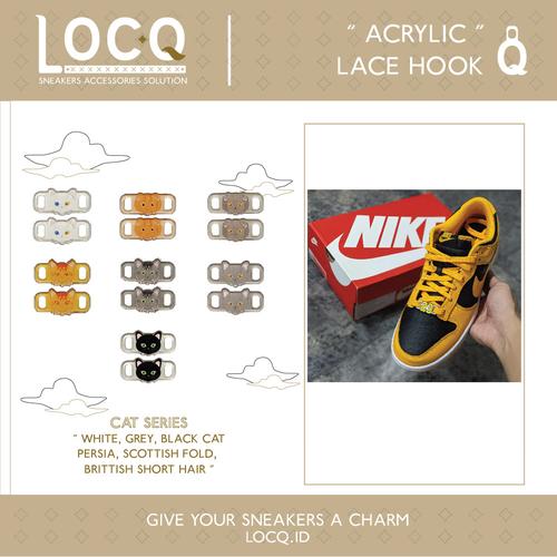 Jual Aksesoris Tali Sepatu Acrylic White Cat Kucing | Lace locks | Locq.id - White Cat - Kota ...
