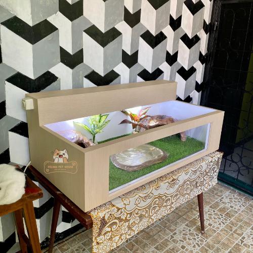 Jual Kandang Kura Kura Darat Sulcata Torto Table High Quality Terrarium ...