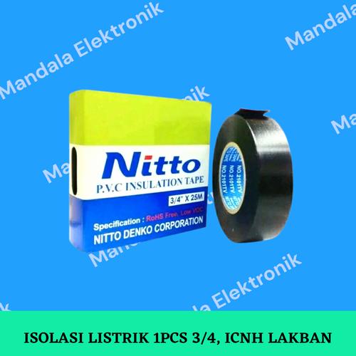 Jual Isolasi Nitto - Isolasi Listrik - Isolasi PVC Nitto 3/4 INC Lakban ...