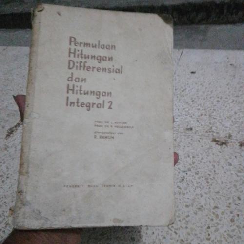 Jual Buku Permulaan Hitungan Differensial&Hitungan Integral 2(Edjaan ...
