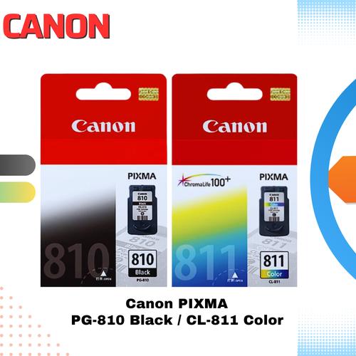 Jual 1 Set Tinta Printer Cartridge Canon PG 810 Black CL 811 Color ...
