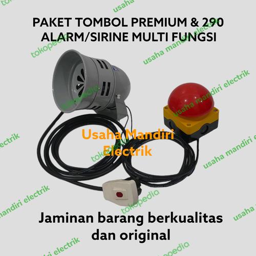 Jual ALARM PERINGATAN BAHAYA/SIRENE PERESMIAN, TOMBOL PREMIUM+SIRENE MS ...