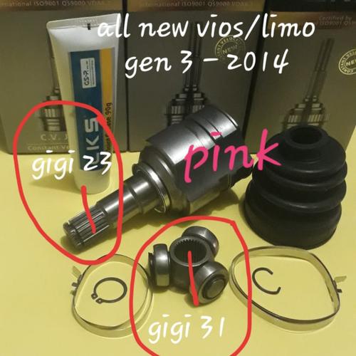 Jual Cv Joint Dalam As Roda Depan Dalam Toyota All New Vios Limo Gen 3 2014 - Jakarta Utara ...