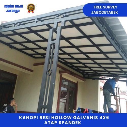 Jual kanopi besi hollow galvanis atap spandek - Jakarta Barat - Media ...
