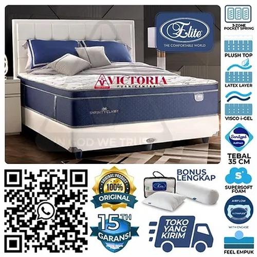 Jual Elite Infinity Classy 100 120 160 180 200 Full Set Fullset Spring ...